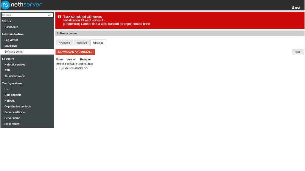 Error Yumrepo Error Support Nethserver Community