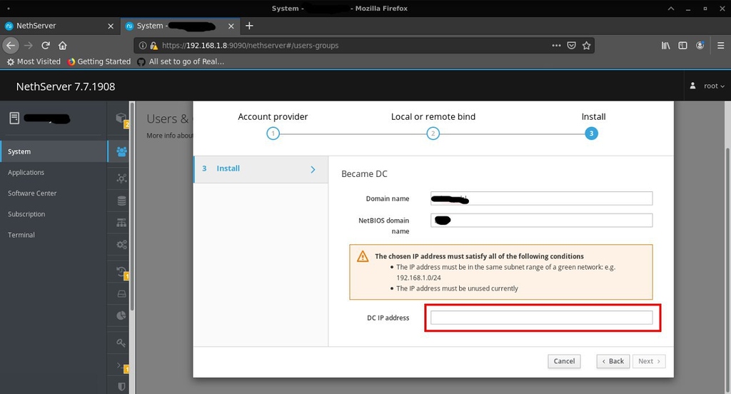 Active directory Problem - Support - NethServer Community