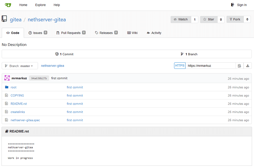 Gitea A painless self-hosted Git service - Feature - NethServer Community
