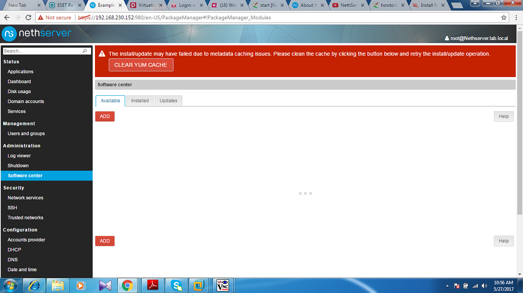 Unable To Resolve The Host Updating Nethserver Support Nethserver Community