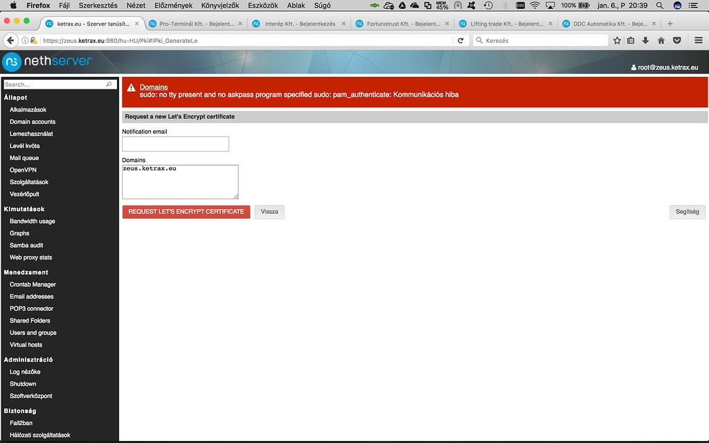 Letsencrypt Error Support Nethserver Community 