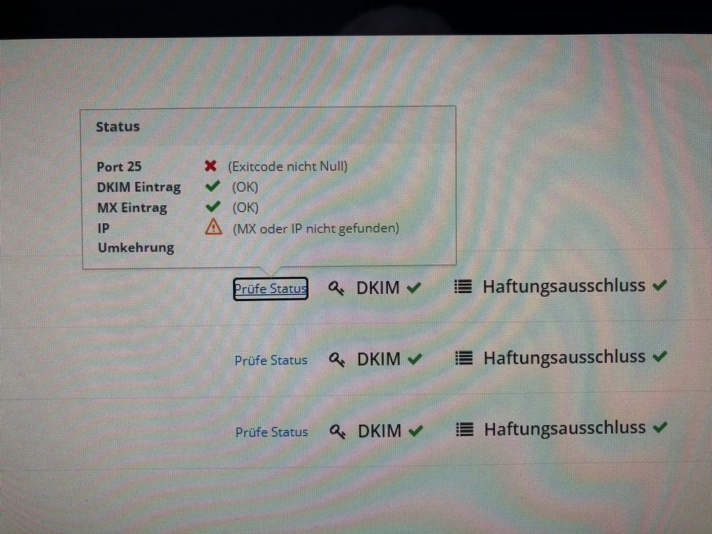 Problems with Domaincheck - Support - NethServer Community