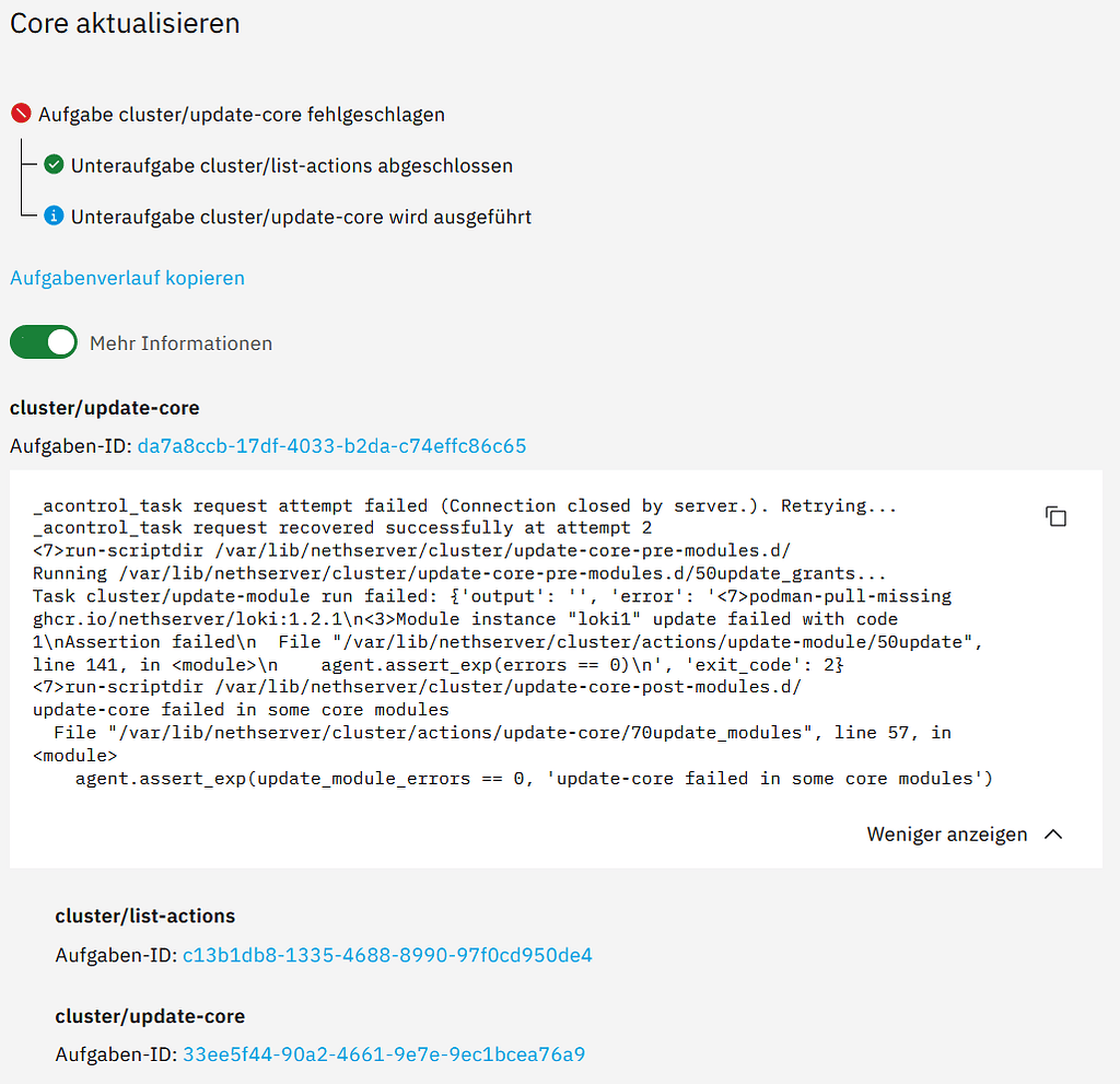 Update went wrong - Support - NethServer Community