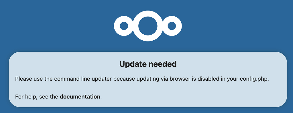 Upgraded Nextcloud to 1.3.0, now stuck in maintenance mode - Support - NethServer Community