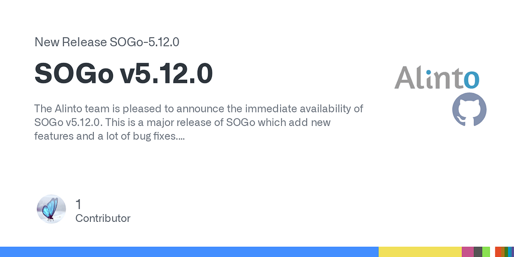 SOGo 5.12.0 released are there update plans? - Support - NethServer Community