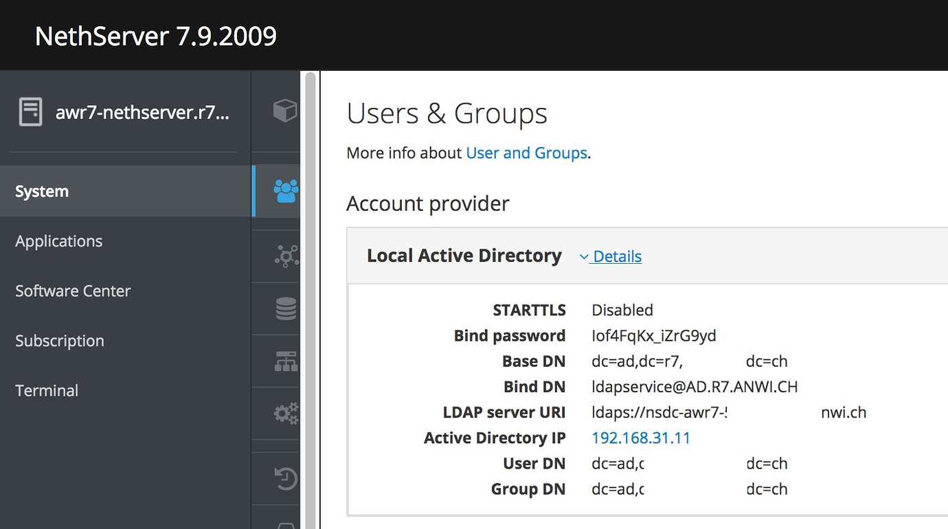 Write access to Local Active Directory - Support - NethServer Community