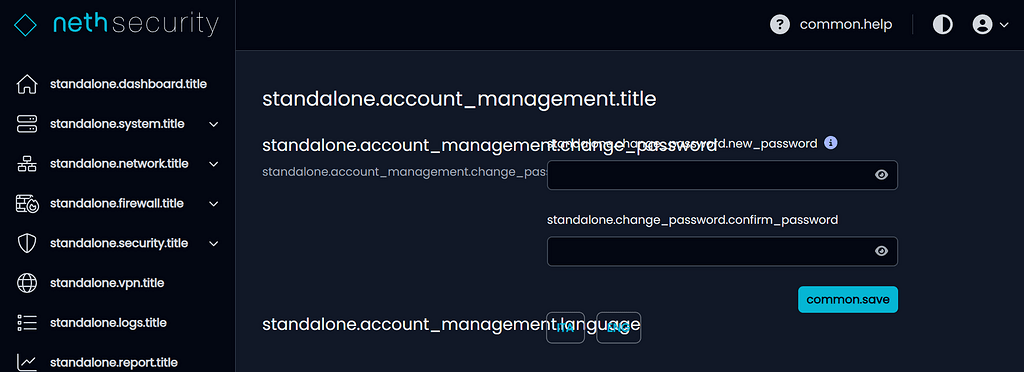 User interface has no default language - NethSecurity - NethServer Community