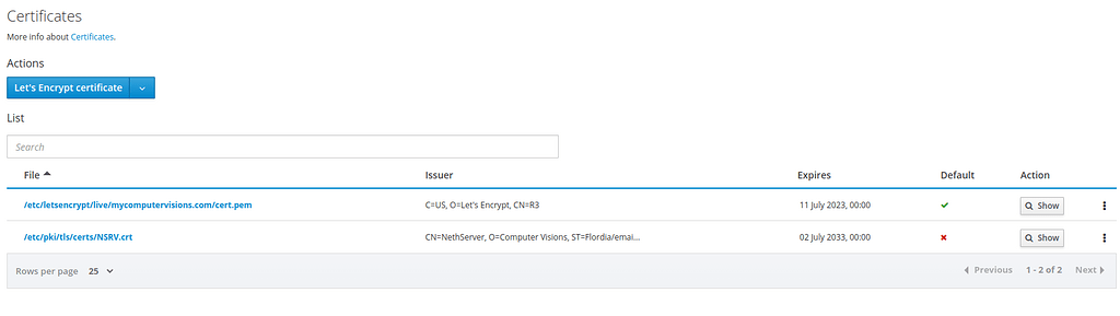 Lets Encrypt Validation Failed For These Domains Support Nethserver Community