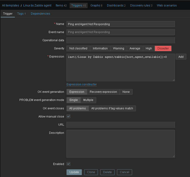 Advice On Zabbix Trigger Using Items From Different Templates Chat